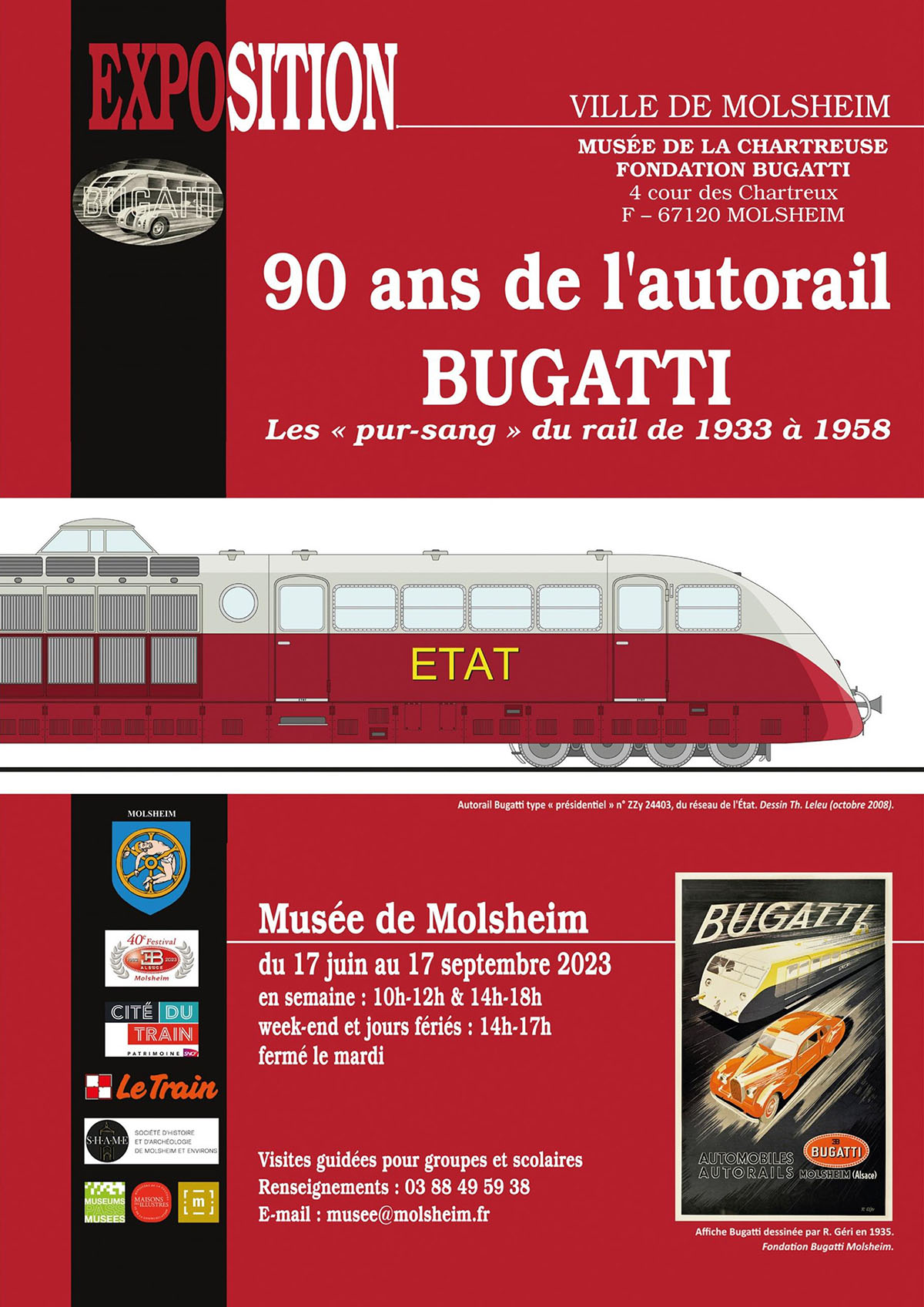 Exposition 90 ans de l'autorail Bugatti | S.H.A.M.E